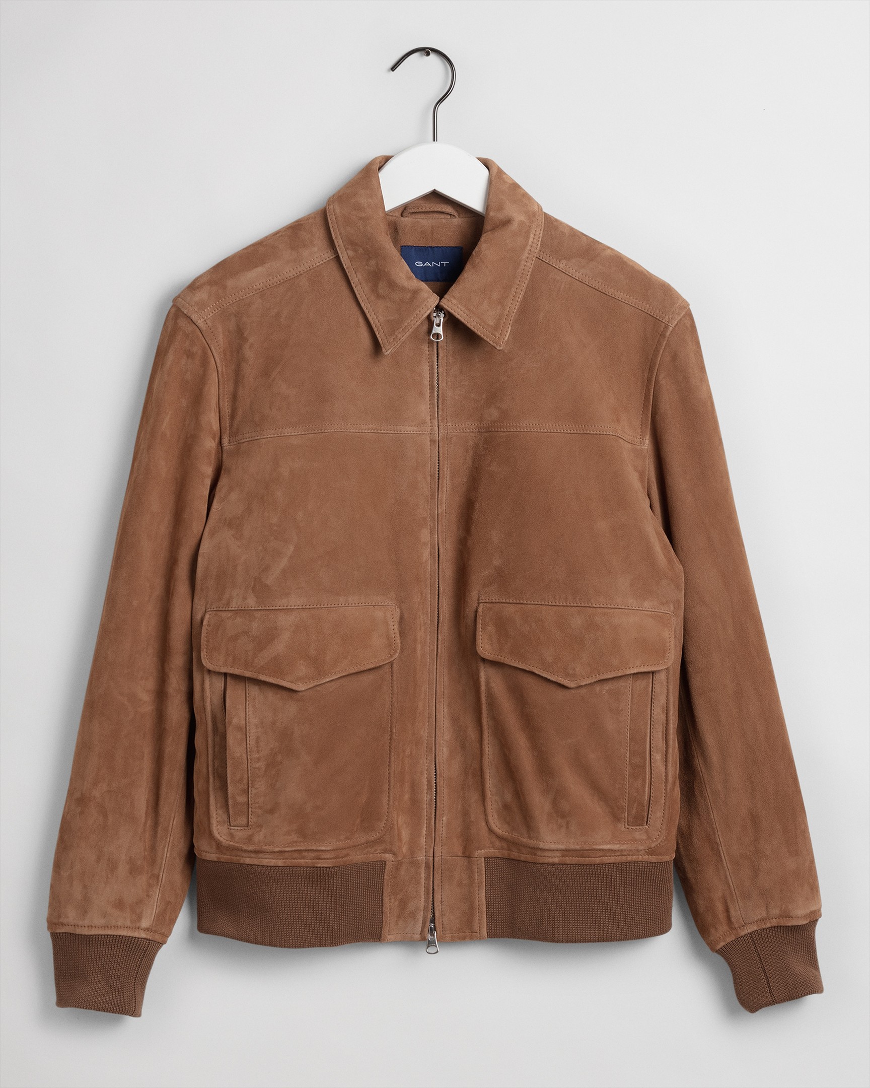 Gant Suede Jacket Warm Earth | Jan Rozing Men's Fashion