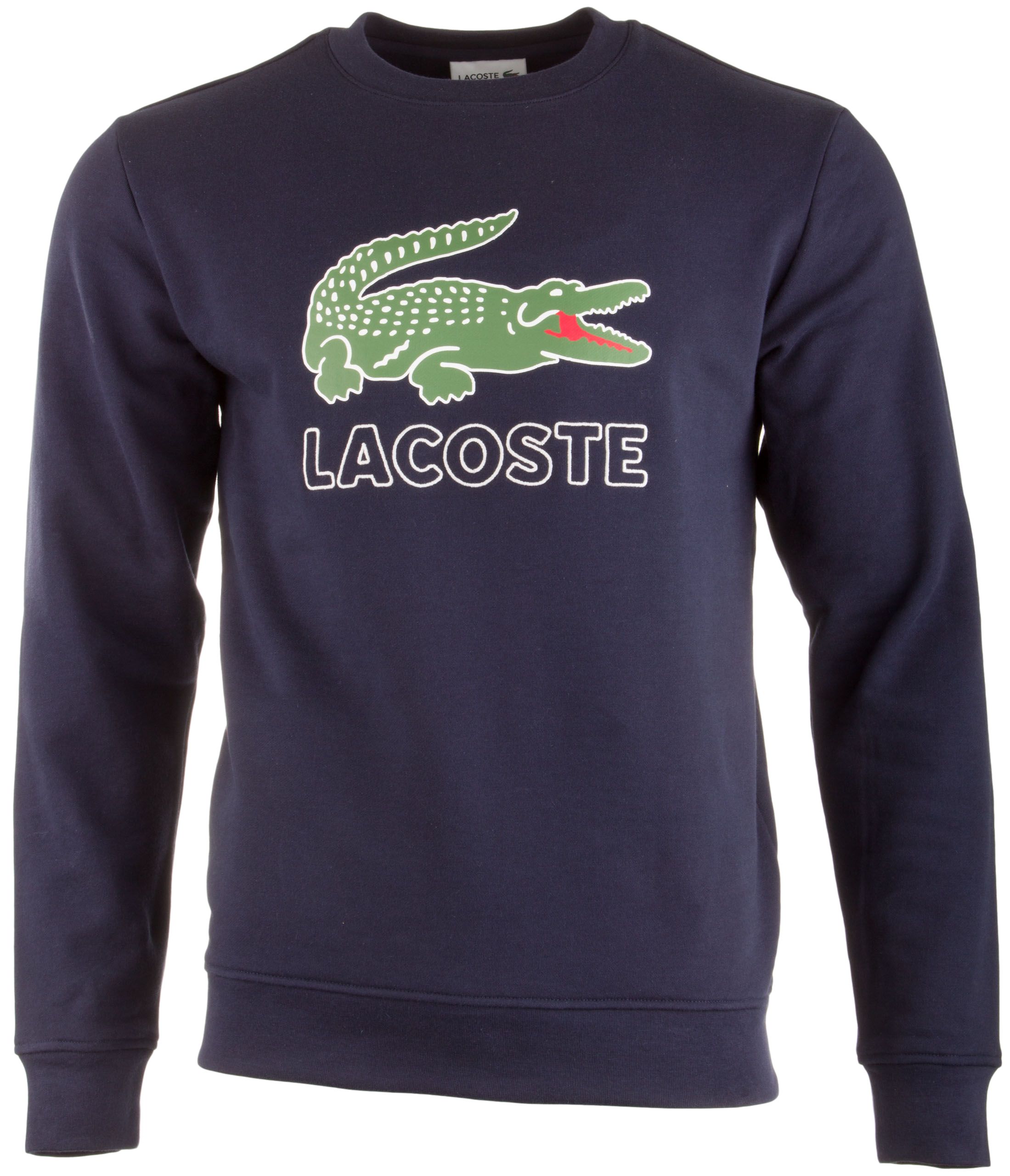Lacoste Crocodile Logo Sweater Trui in kleur Navy | Jan Rozing Mannenmode