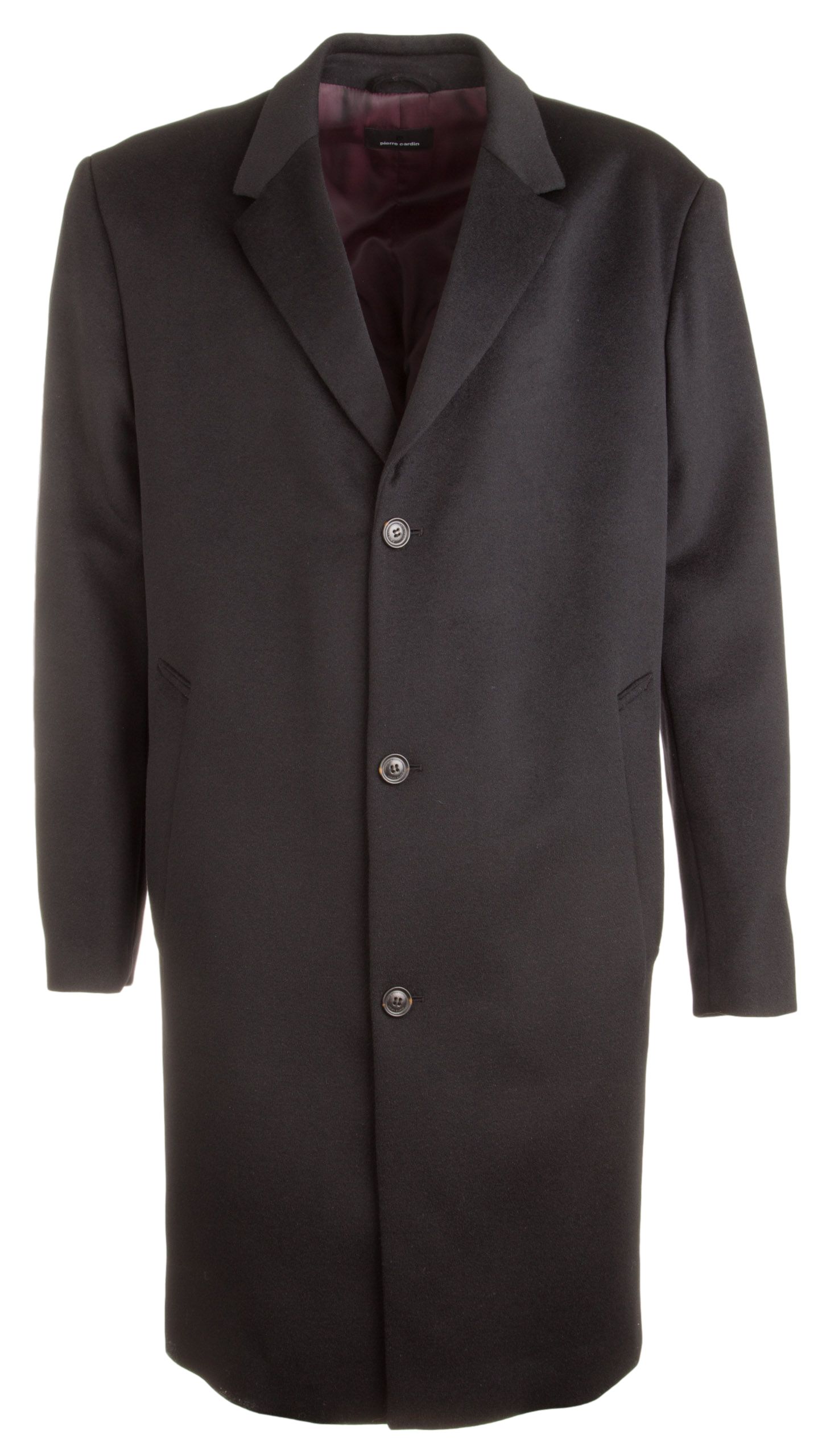 Pierre Cardin Basic Long Coat Jas in kleur Zwart | Jan Rozing Mannenmode