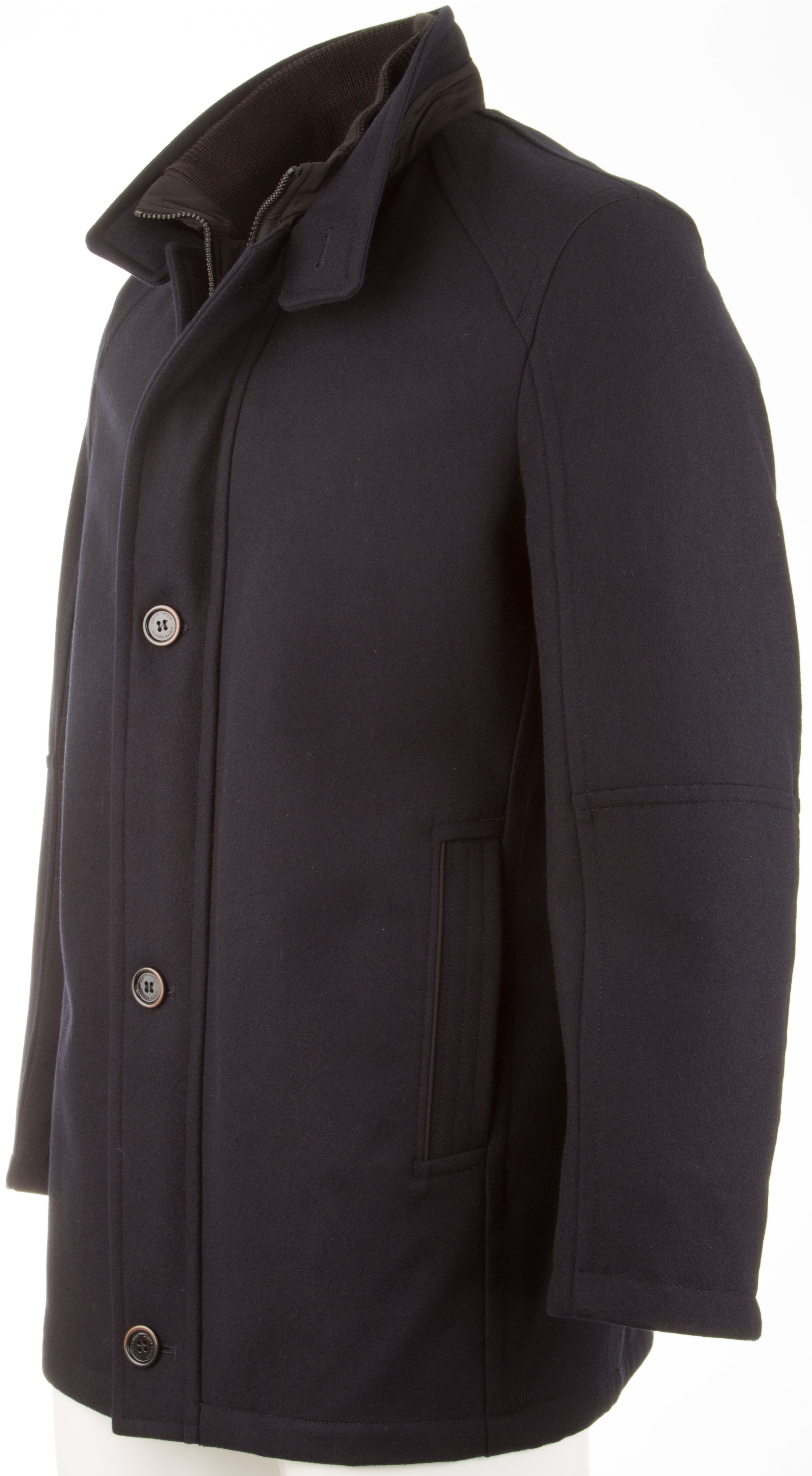 Pierre Cardin Formal Wool Coat Jack in kleur Navy | Jan Rozing Mannenmode